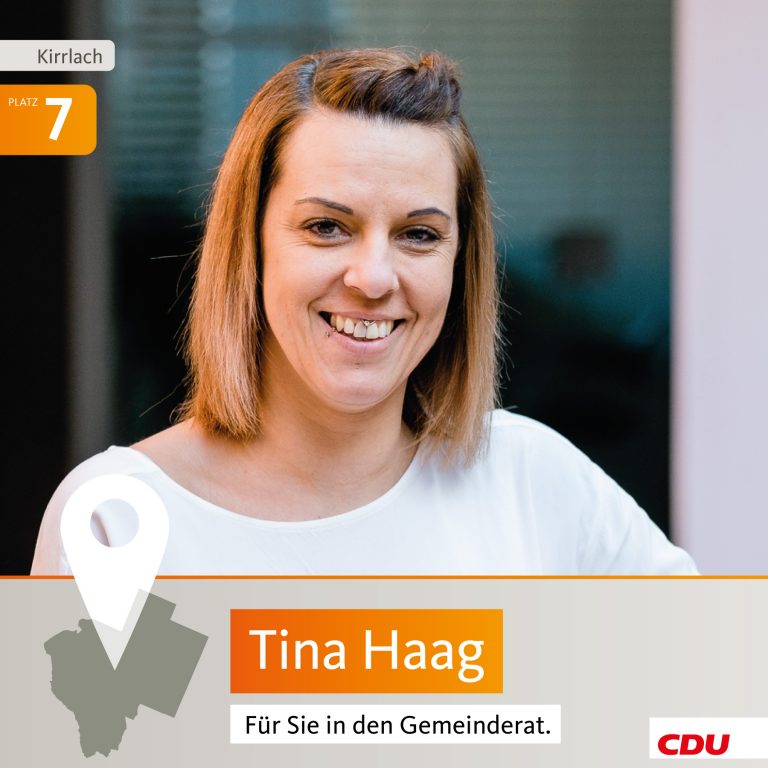 Kandidatin für die Kommunalwahl 2019: Tina Haag – CDU Waghäusel