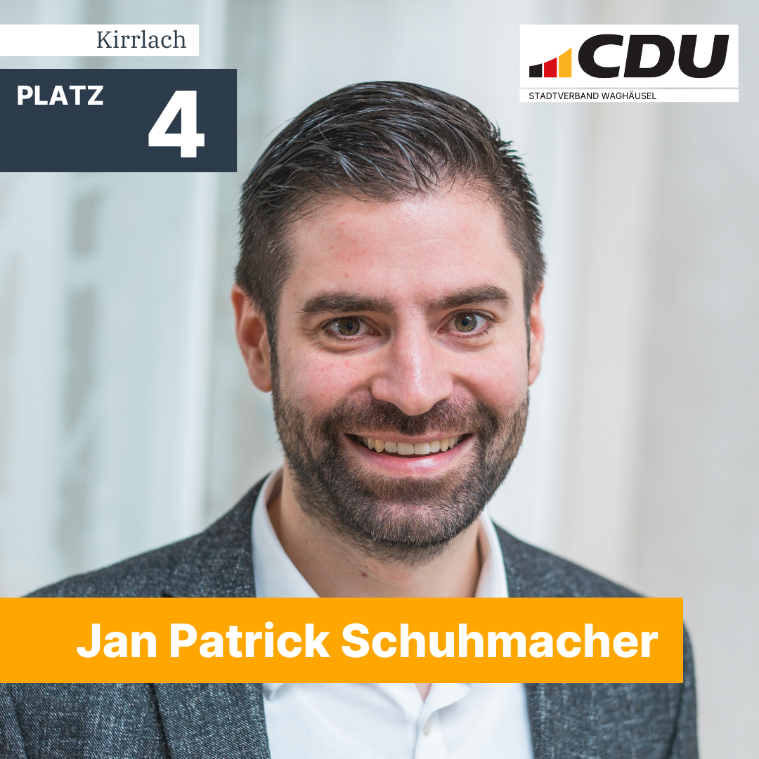 Jan Patrick Schuhmacher – CDU Waghäusel